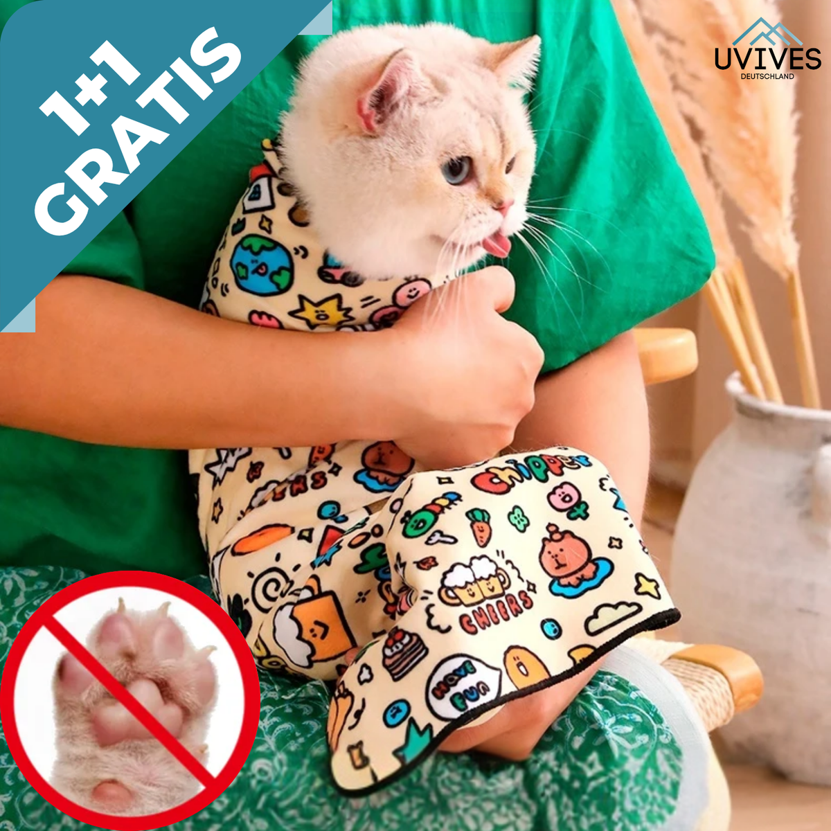 1+1 FREE | CatEase - Relaxed claw cutting & giving medicine – Bright ...