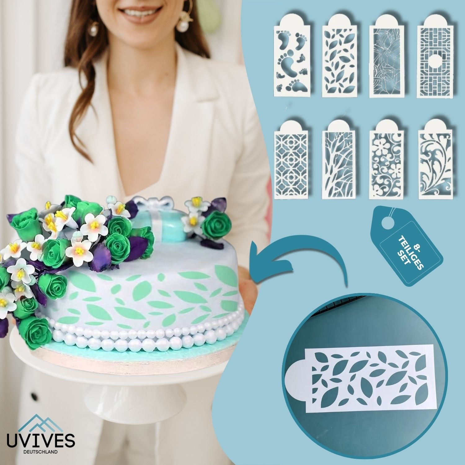 DecoLace™ - DIY cake decorating mold made from lace – Bright Residence