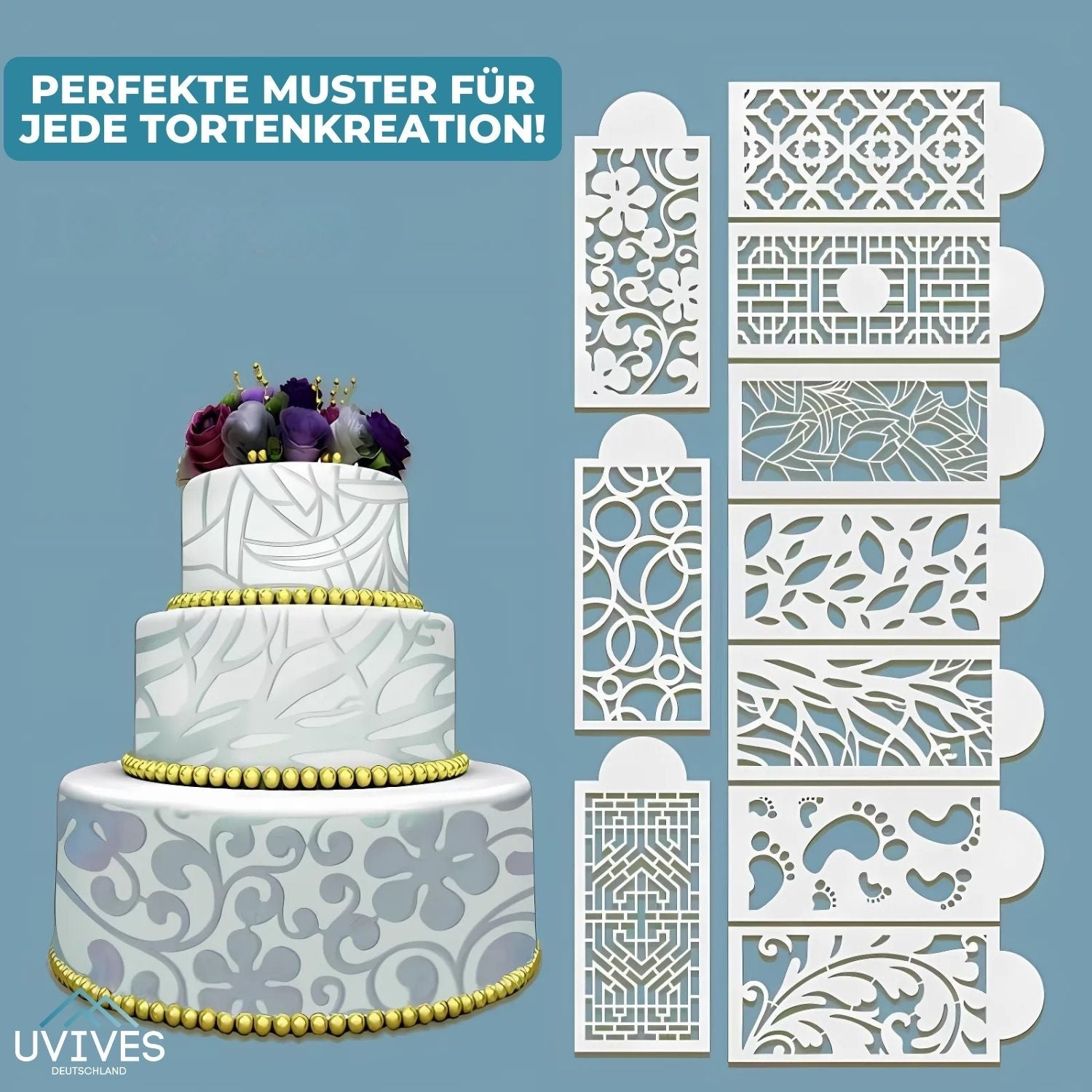 DecoLace™ - DIY cake decorating mold made from lace – Bright Residence