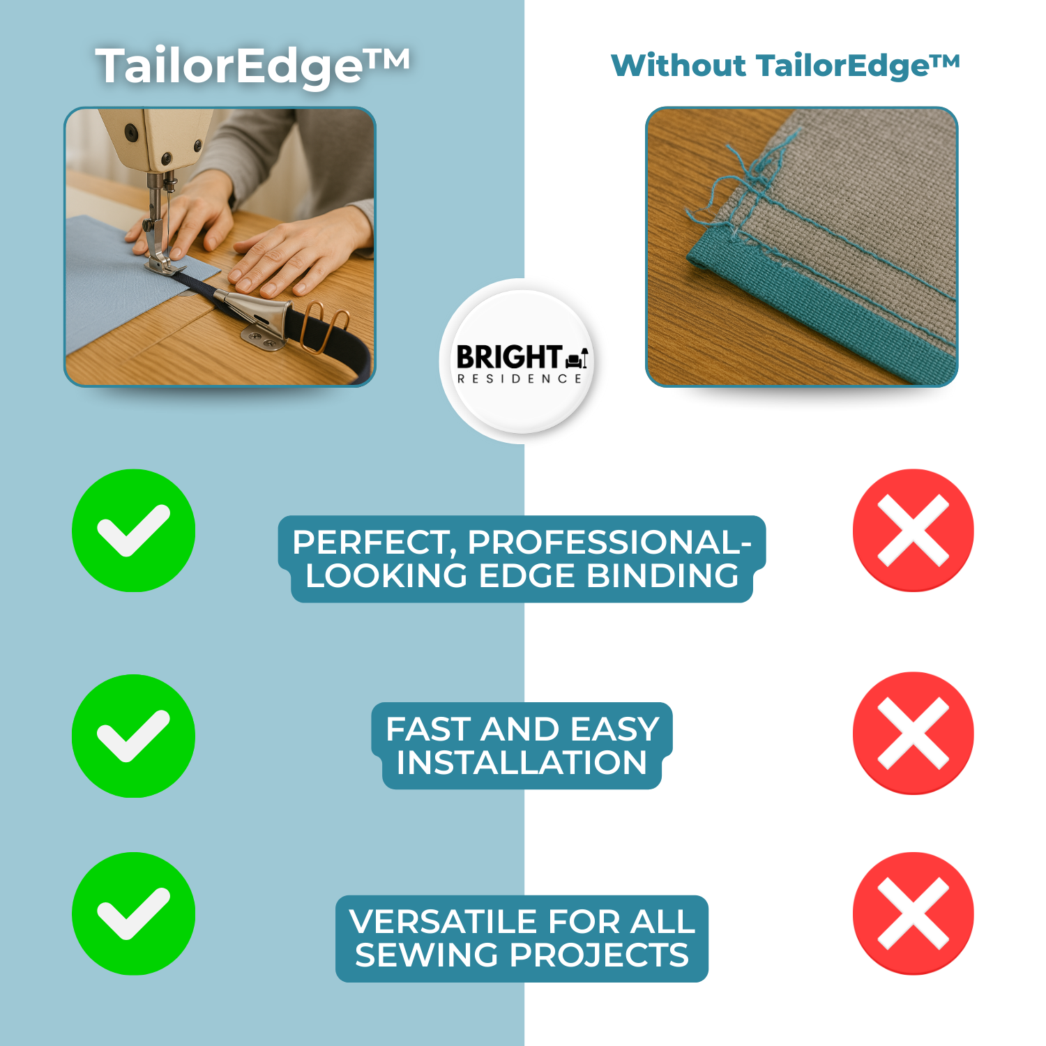 TailorEdge™ - Edge folder for sewing machines – Bright Residence